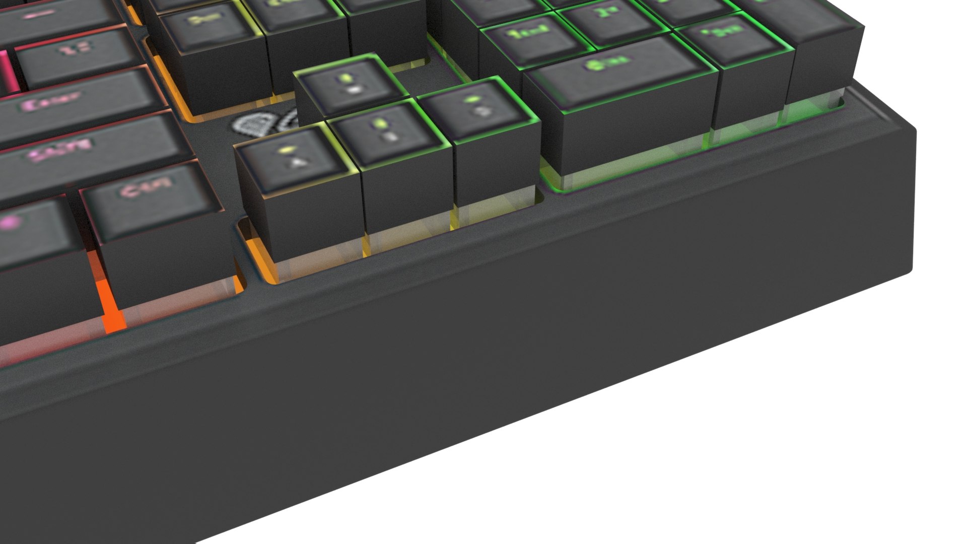 3D Gaming Keyboard Genesis Nkg-1361 Model - TurboSquid 1706053