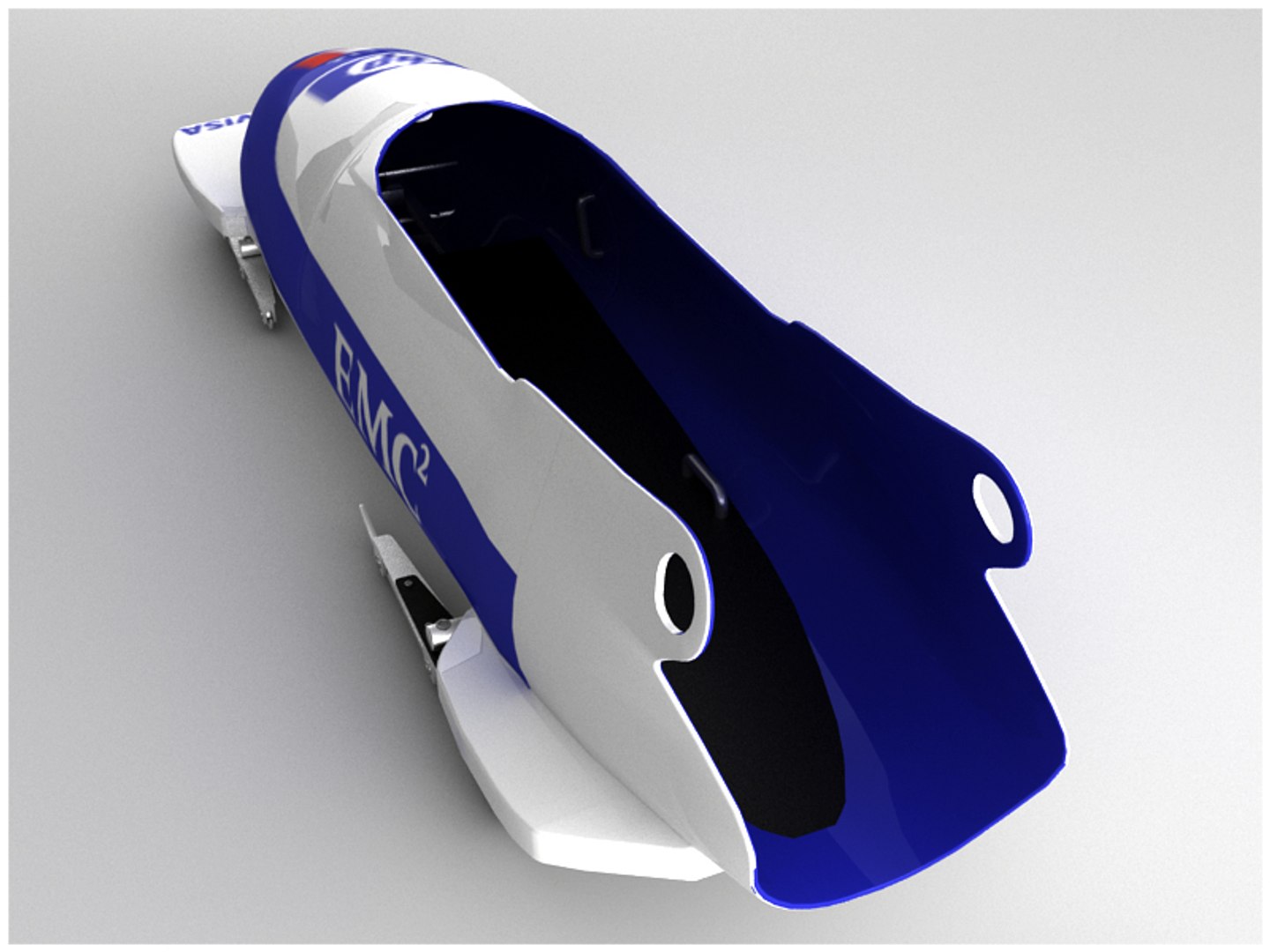 3d Model Bobsleigh Sled - Italy