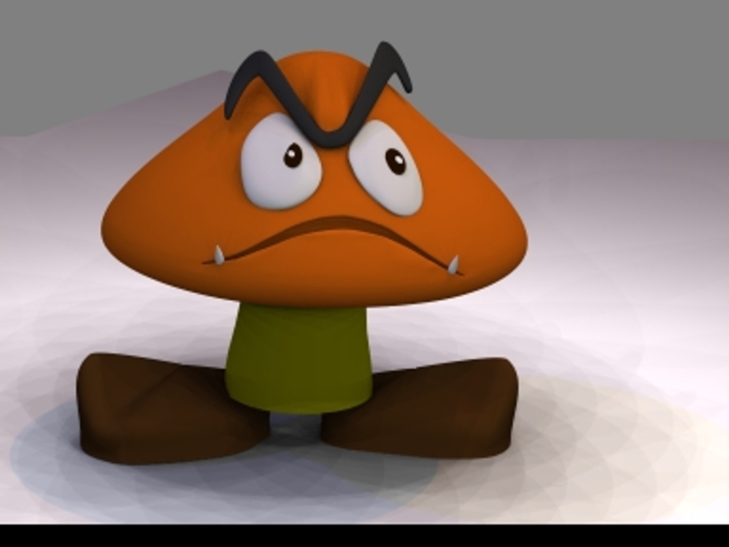 3d Goomba Mario Gamecube Model