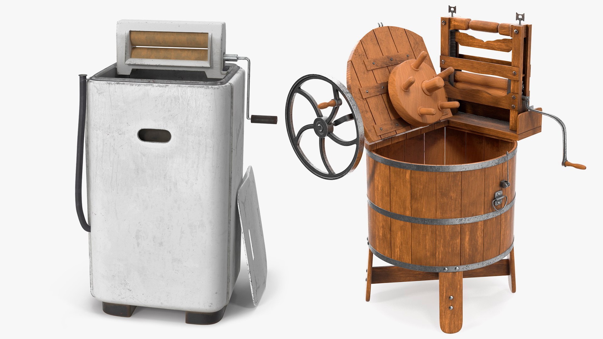 3D Vintage Washing Machines Collection Model - TurboSquid 2414409