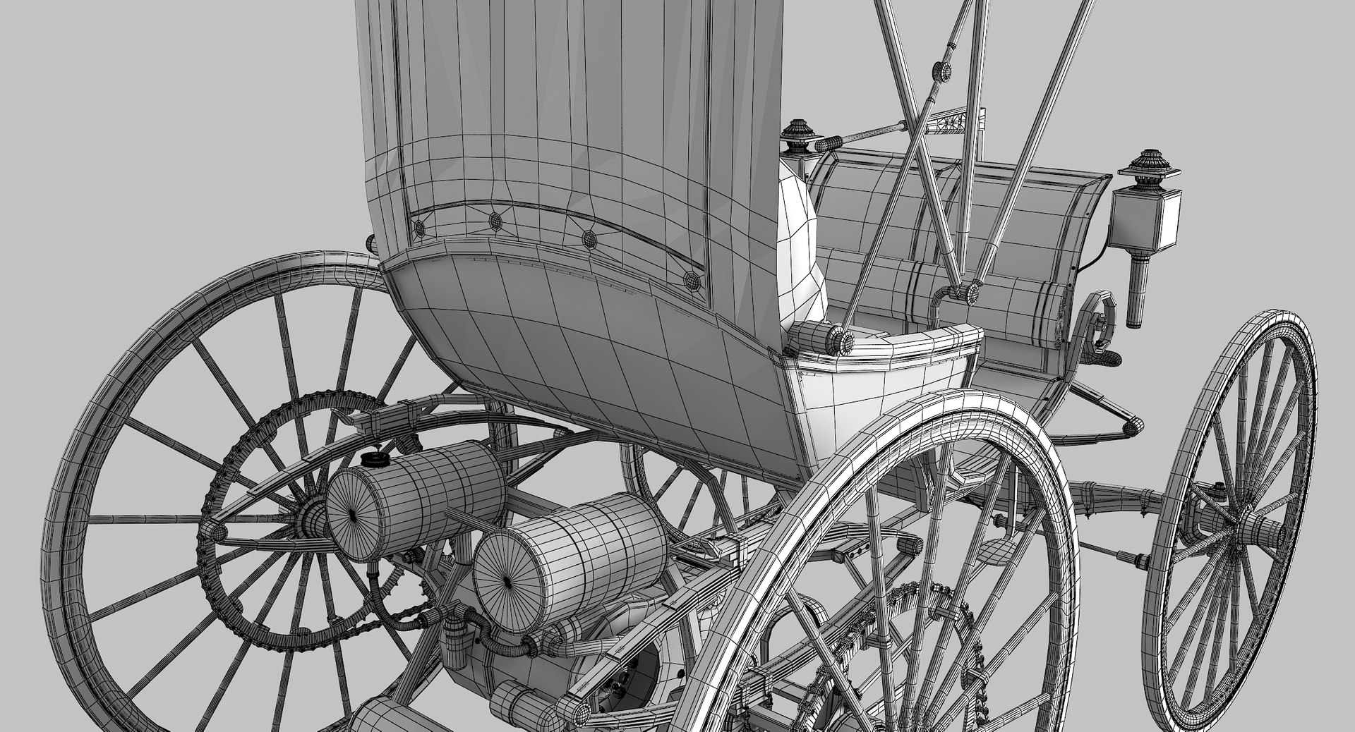 1893 dureya automobile replica 3D model - TurboSquid 1360228