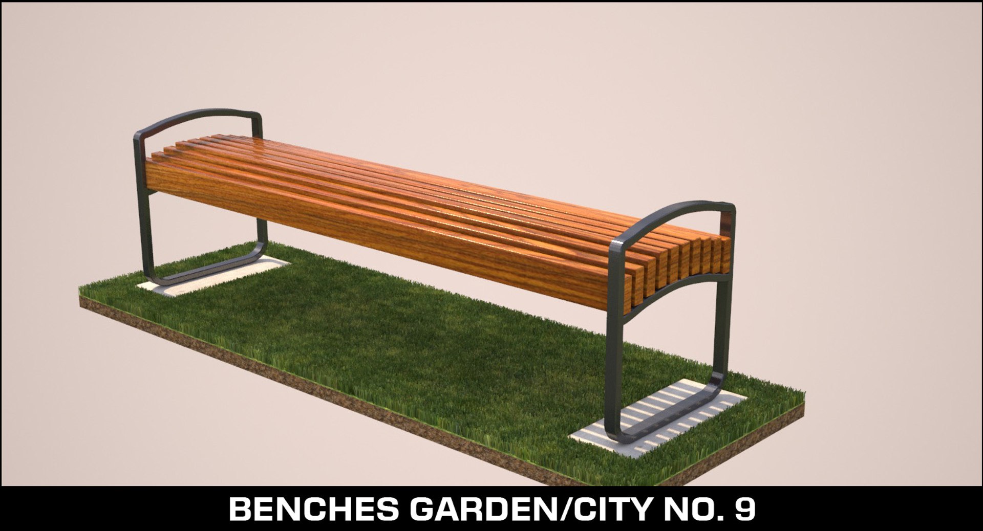 pack benches 3d model