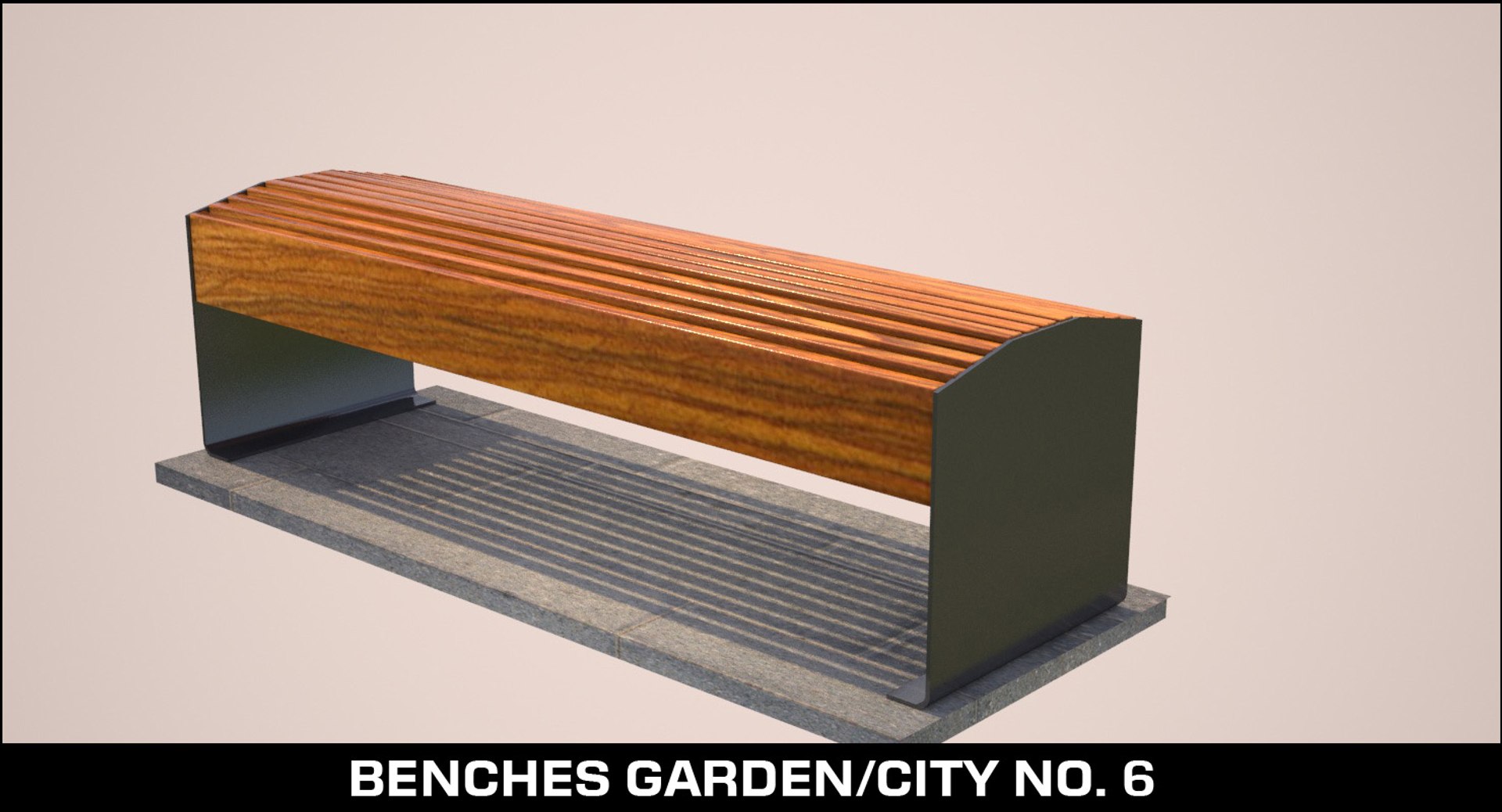 pack benches 3d model