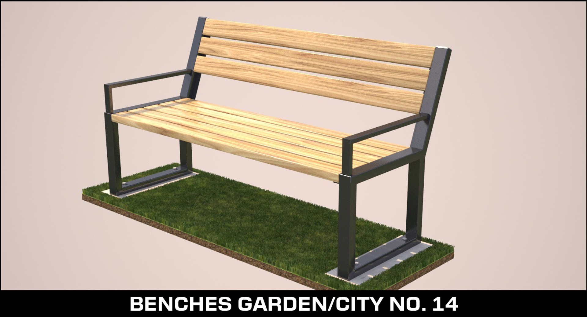pack benches 3d model