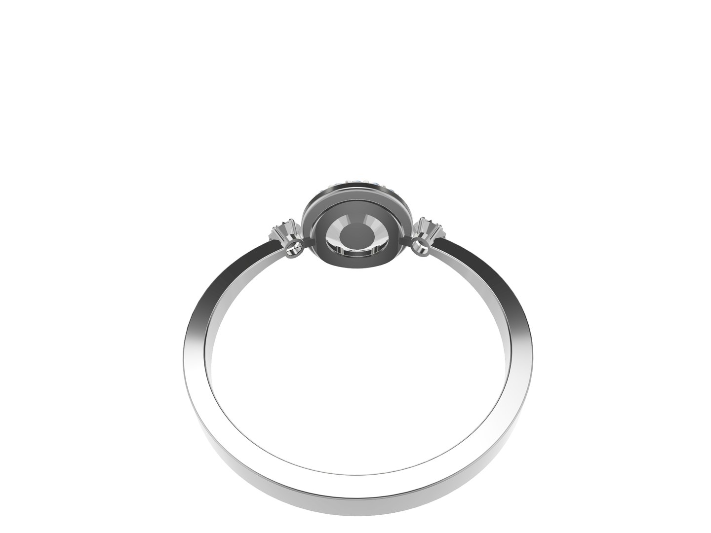 Engagement Ring Miracle Plate Setting 3D Model - TurboSquid 2323287