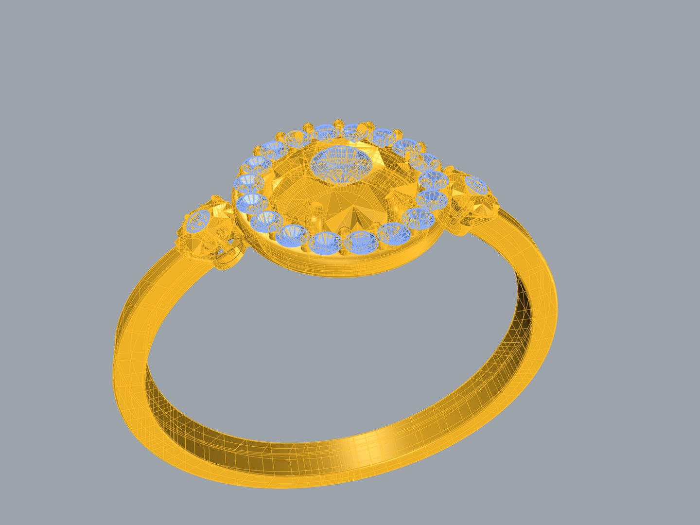 Engagement Ring Miracle Plate Setting 3D Model - TurboSquid 2323287