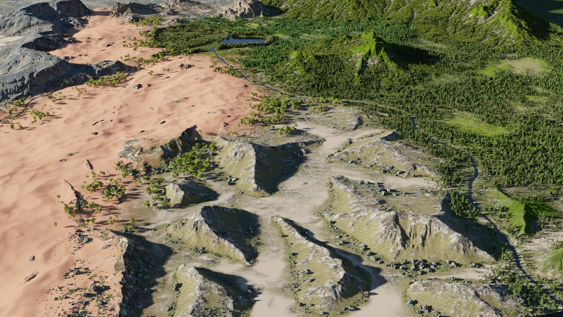 3D Biomes Garden Model - TurboSquid 1541078