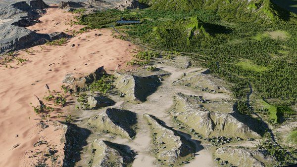 3D biomes garden model - TurboSquid 1541078