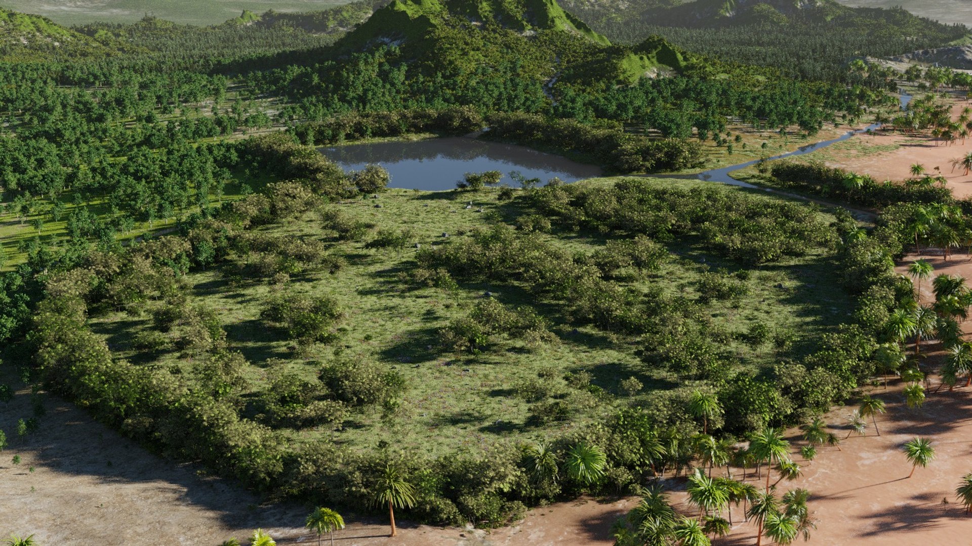 3D Biomes Garden Model - TurboSquid 1541078