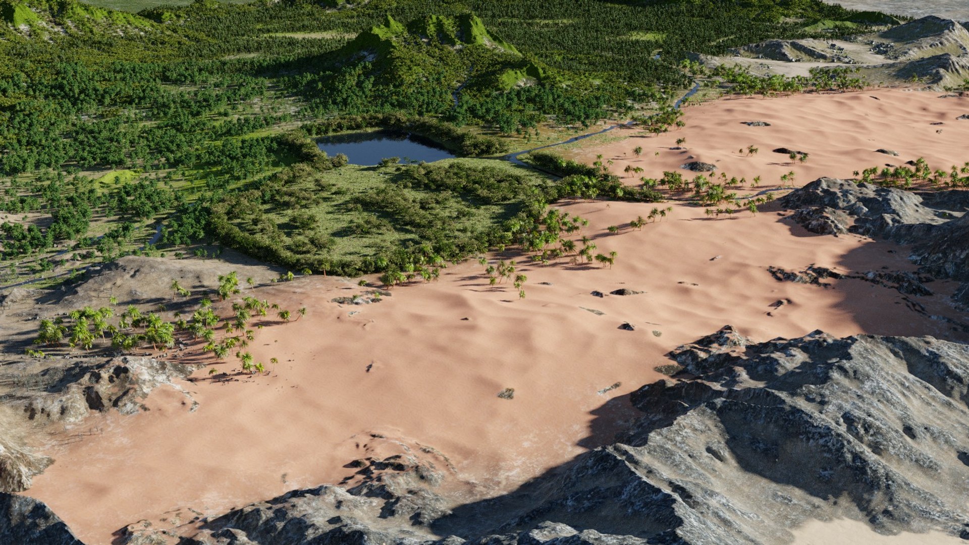 3D Biomes Garden Model - TurboSquid 1541078