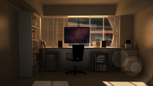 3d modern room model