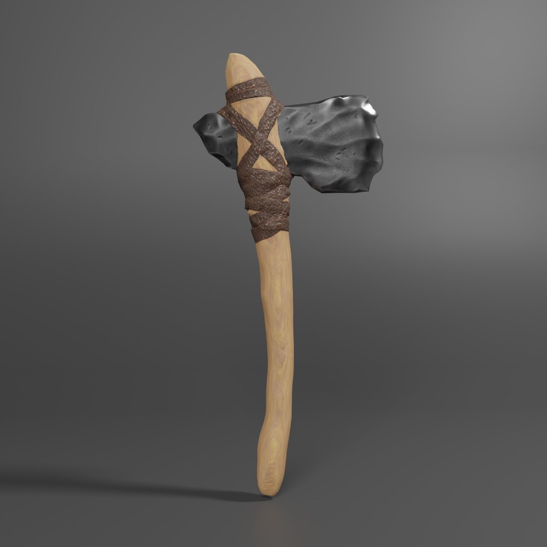 3D Primal Stone Axe Model - TurboSquid 1772826