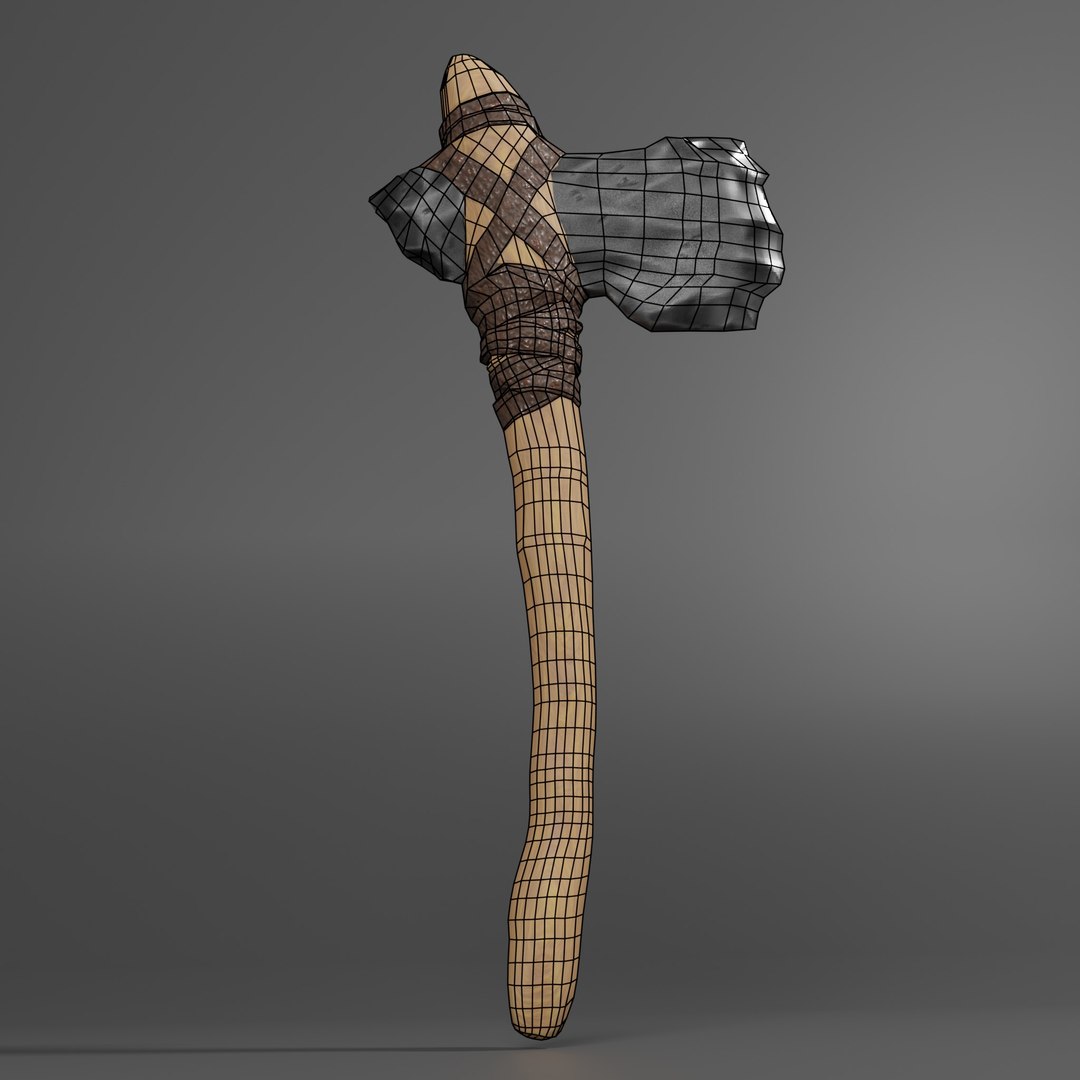 3D Primal Stone Axe Model - TurboSquid 1772826
