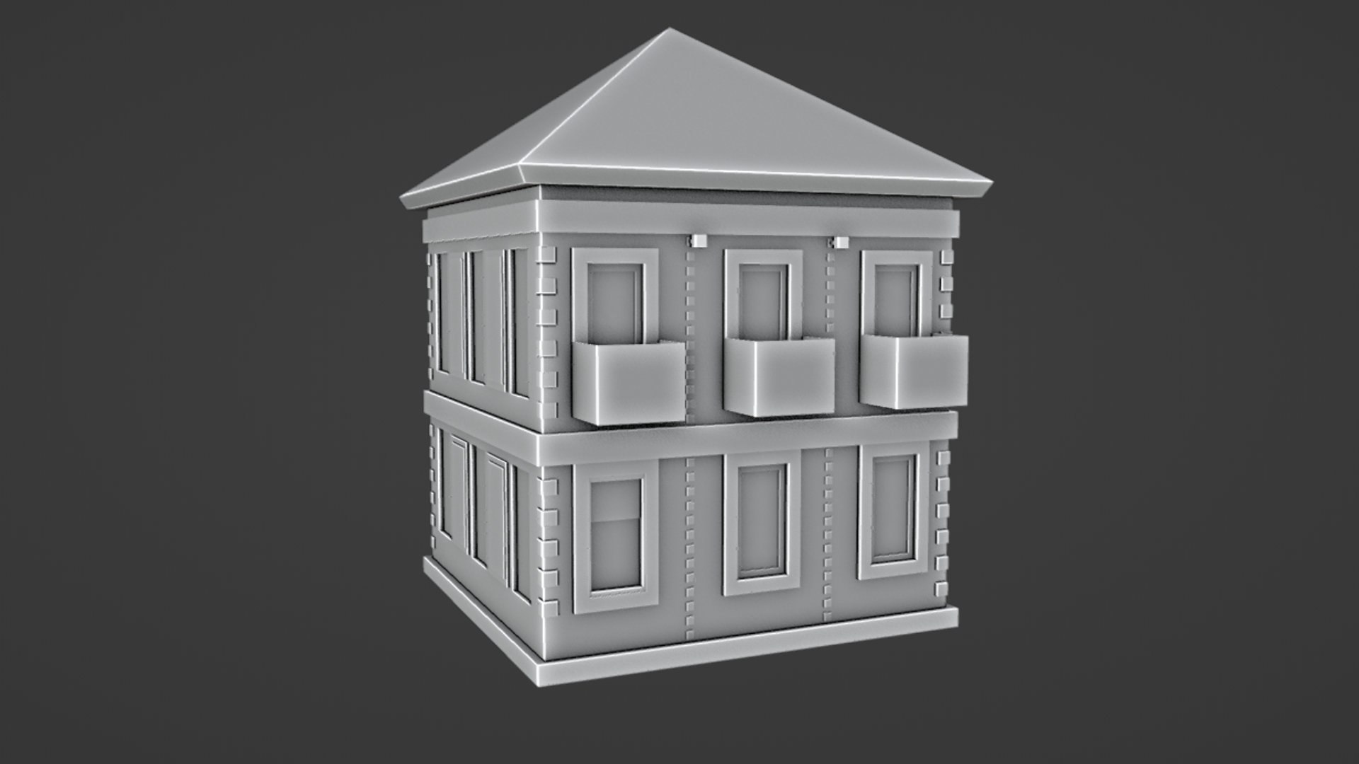 3D Two Story House Model - TurboSquid 1846233