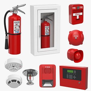 3D Fire Alarm Trio model - TurboSquid 1745913