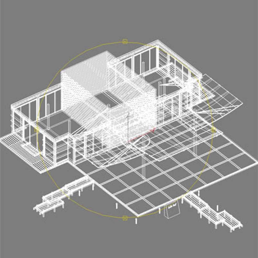 Restaurant Building 3d Max