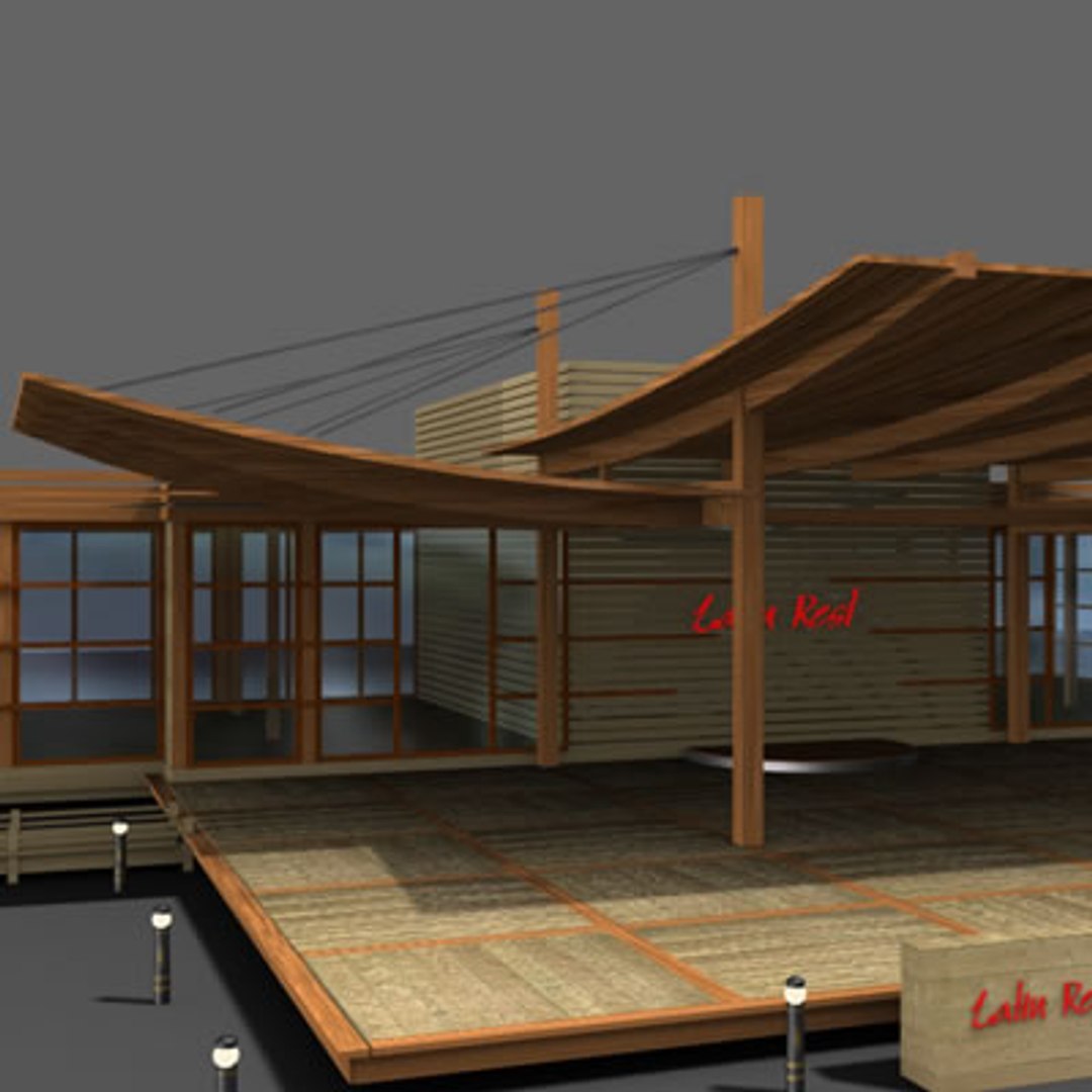 Restaurant Building 3d Max