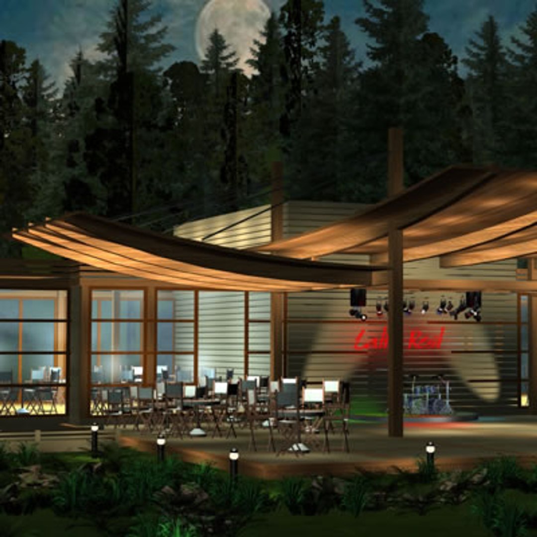 Restaurant Building 3d Max