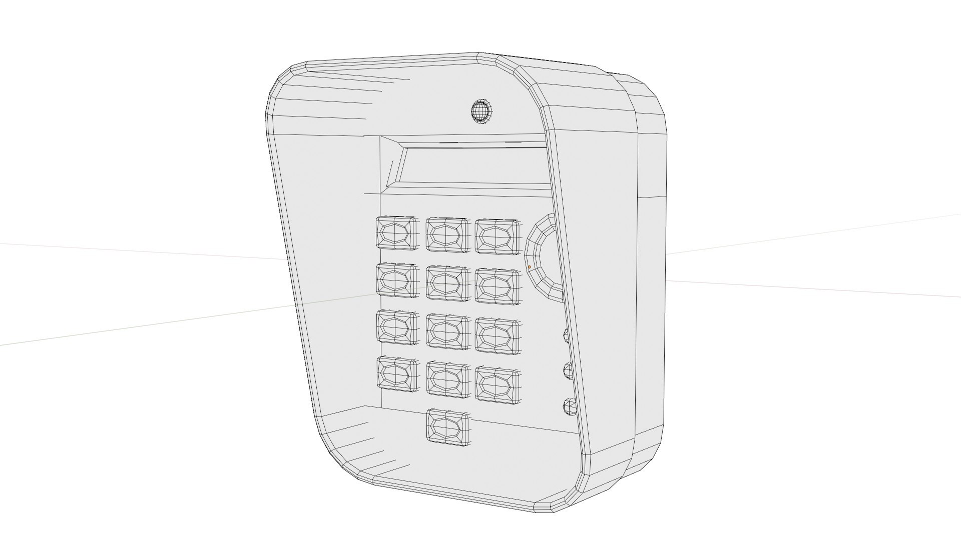 3D Security Keypad Lock Pad Model - TurboSquid 2111310