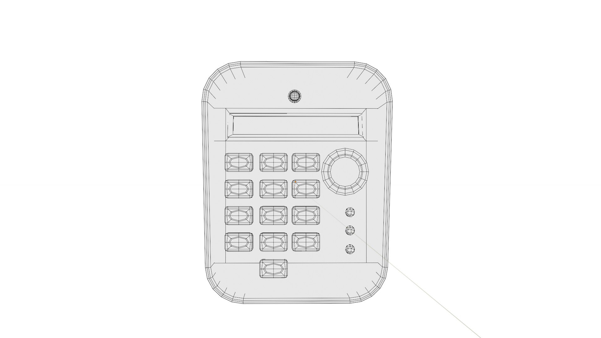 3D Security Keypad Lock Pad Model - TurboSquid 2111310