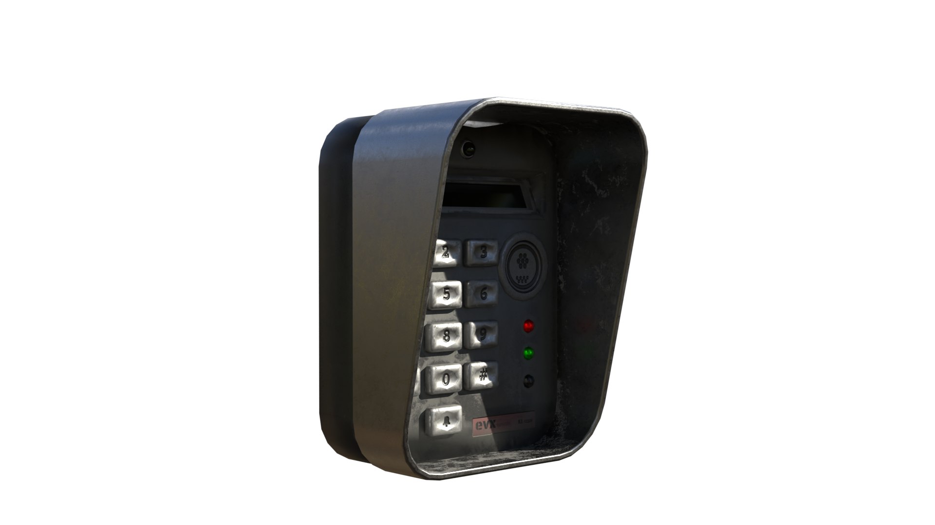 3D Security Keypad Lock Pad Model - TurboSquid 2111310