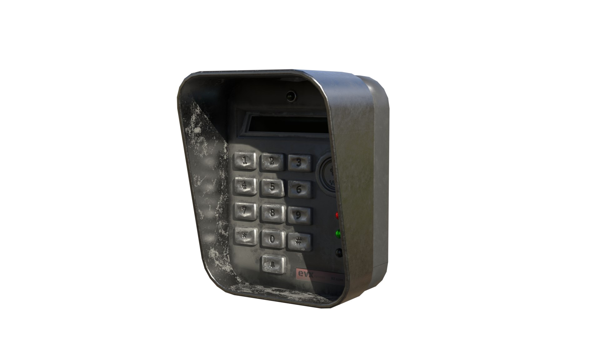 3D Security Keypad Lock Pad Model - TurboSquid 2111310