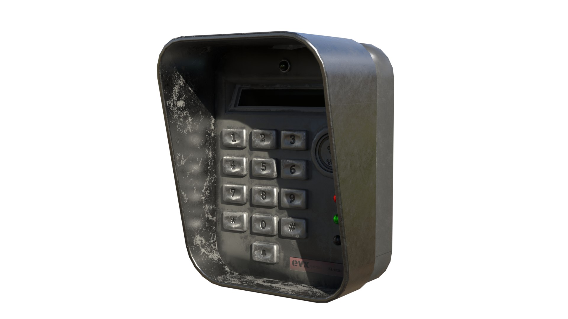 3D Security Keypad Lock Pad Model - TurboSquid 2111310
