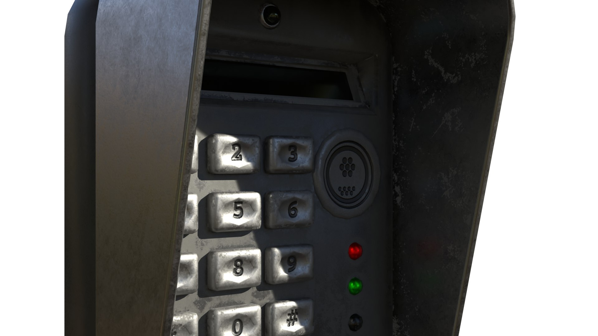 3D Security Keypad Lock Pad Model - TurboSquid 2111310