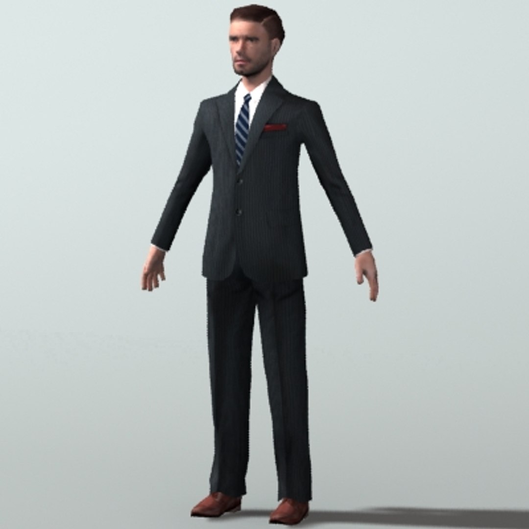 business man 3d model