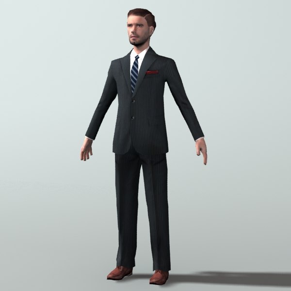 business man 3d model