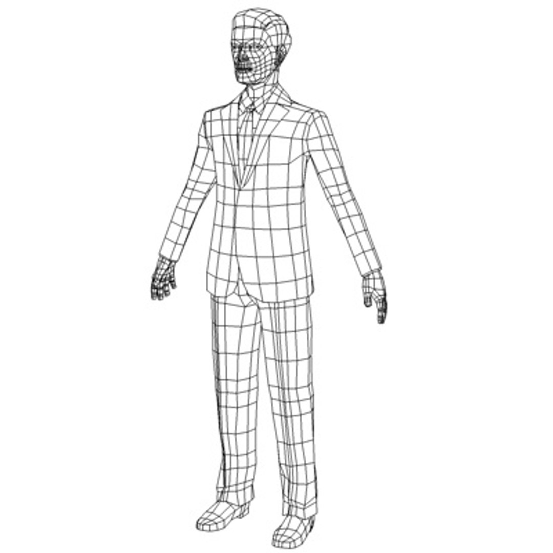 business man 3d model