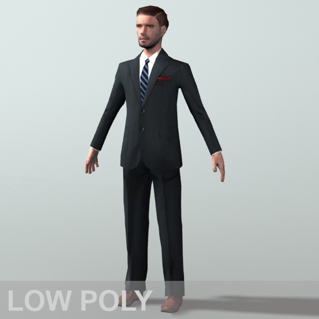 business man 3d model