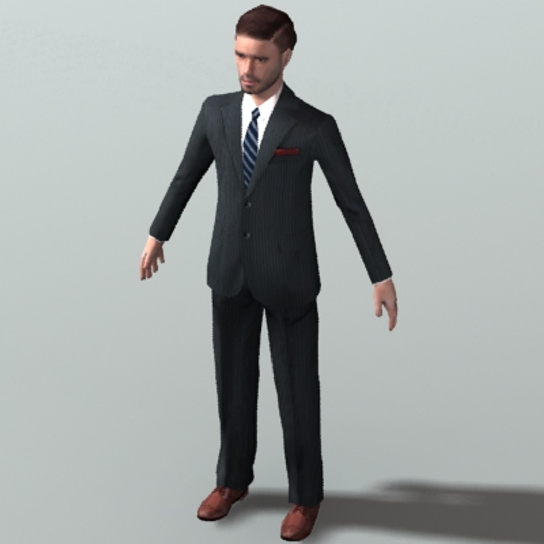 business man 3d model
