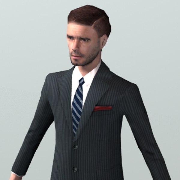 business man 3d model