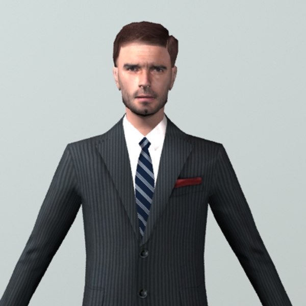 business man 3d model