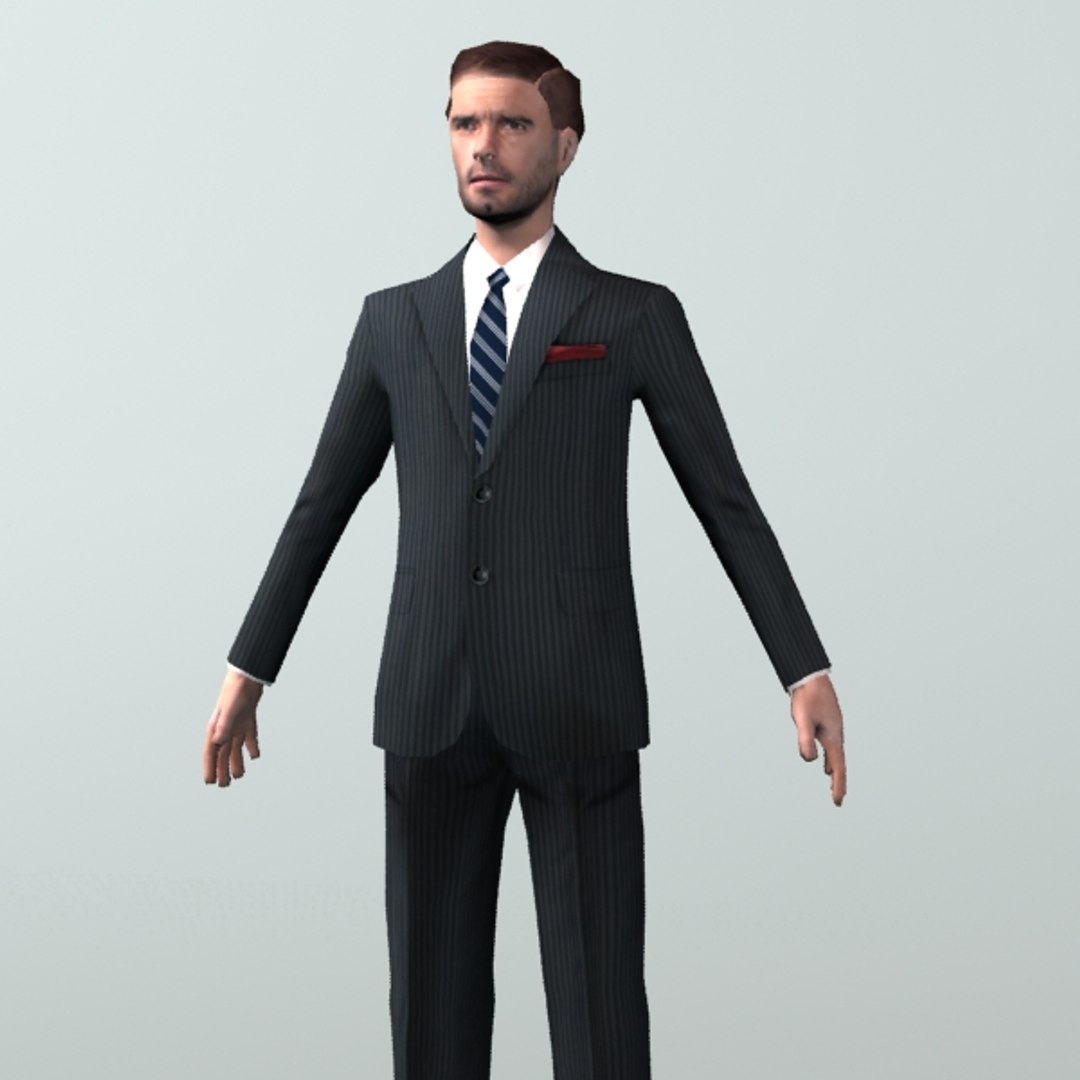 business man 3d model