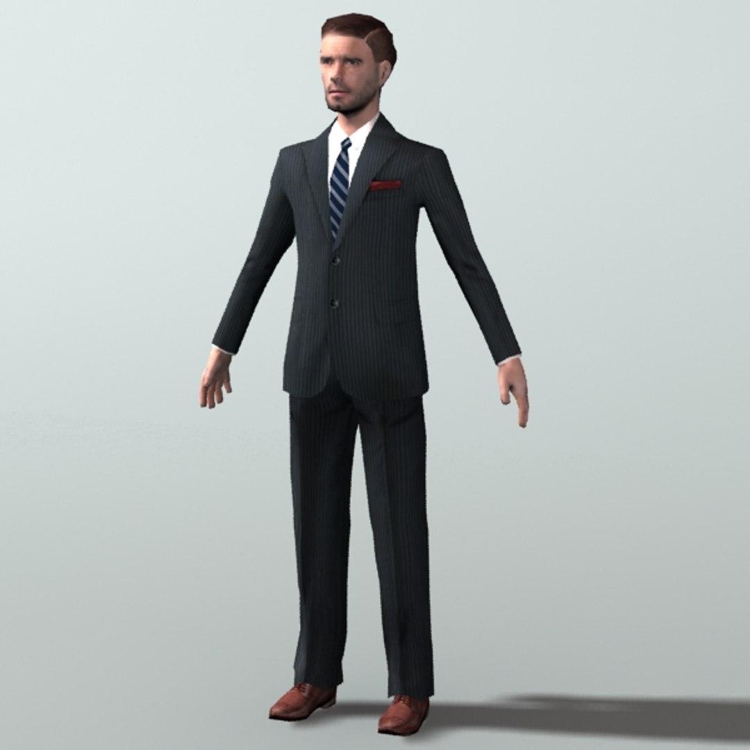 business man 3d model