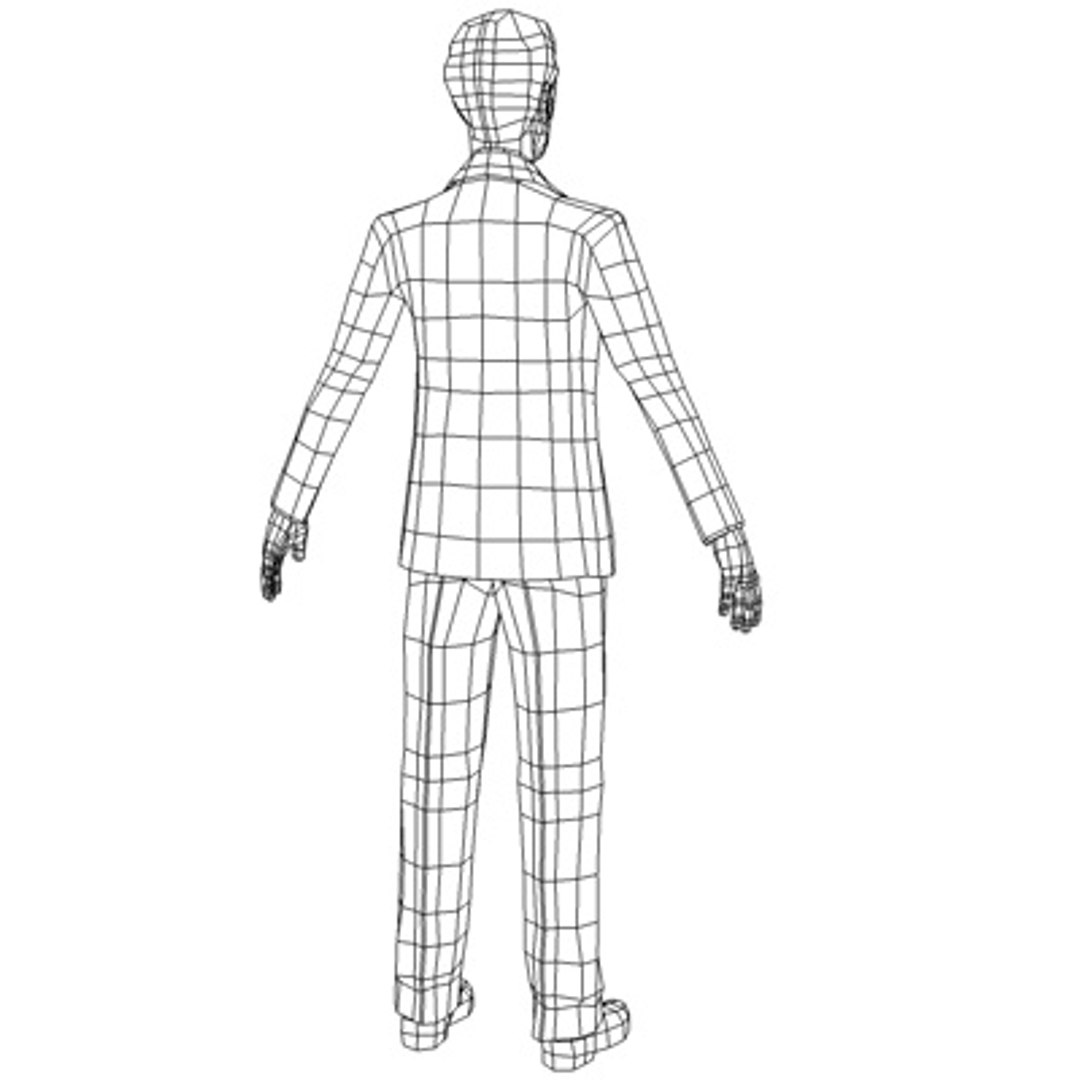 business man 3d model