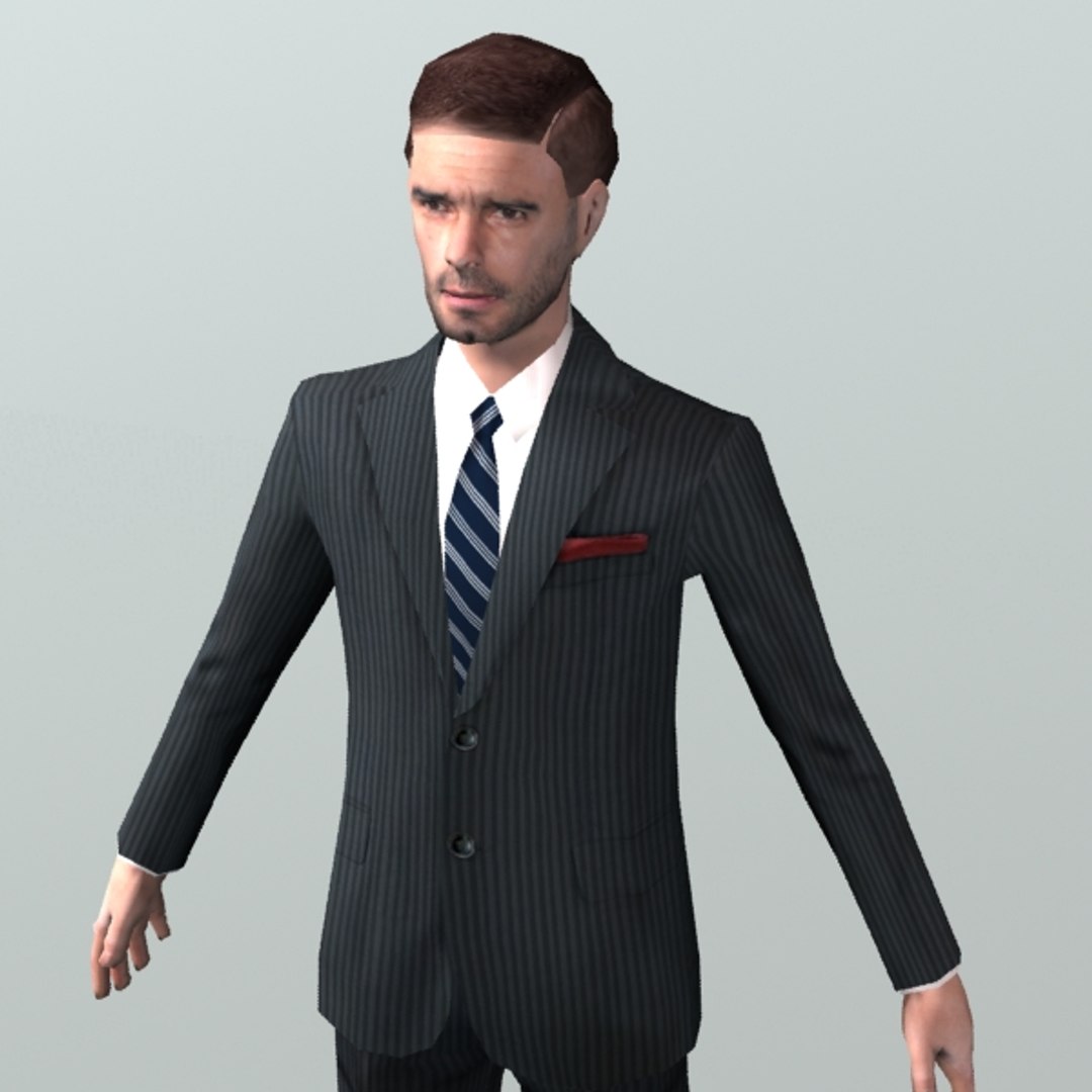 business man 3d model