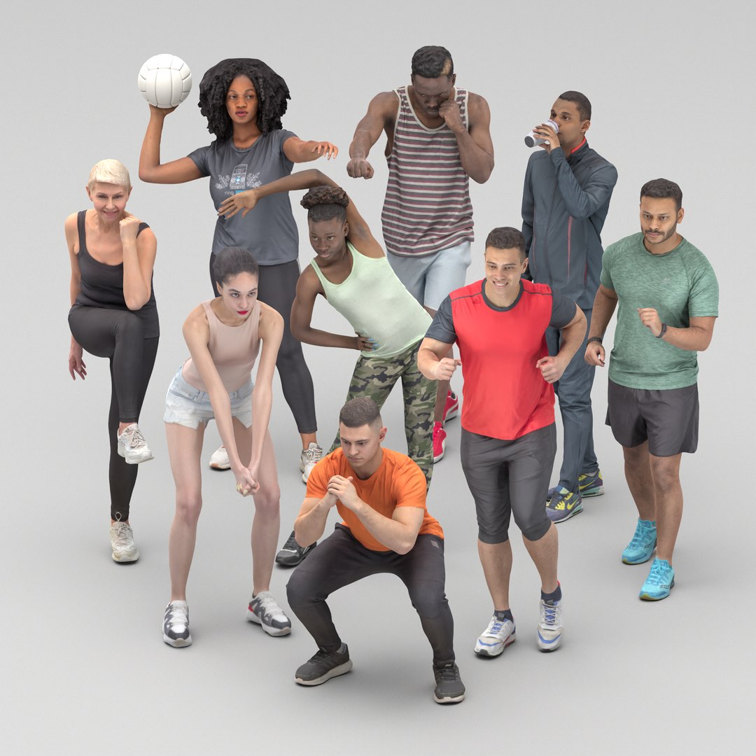 3D People sport 02 - TurboSquid 1872975
