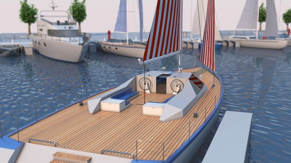 3D Yacht Marina model - TurboSquid 1767973