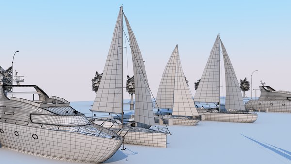 3D Yacht Marina model - TurboSquid 1767973