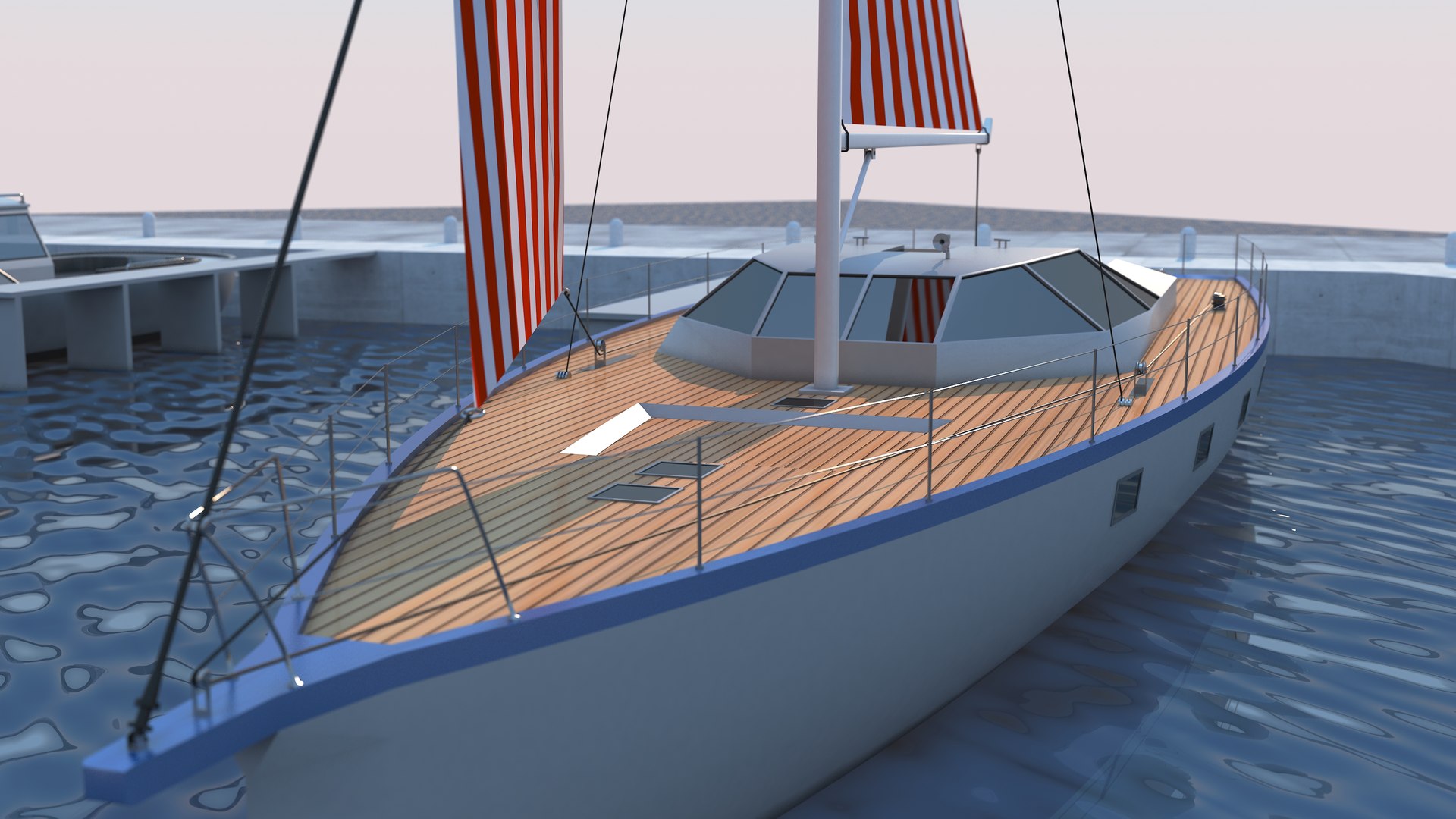 3D Yacht Marina Model - TurboSquid 1767973