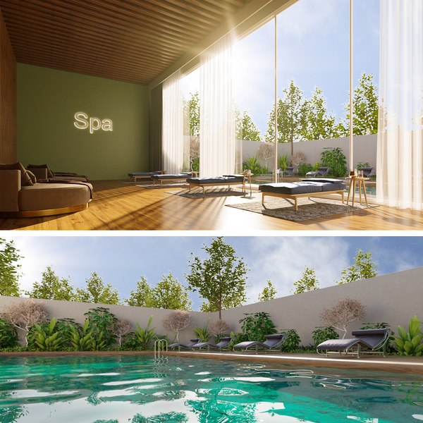 3D spa pool 3d model model - TurboSquid 2015926