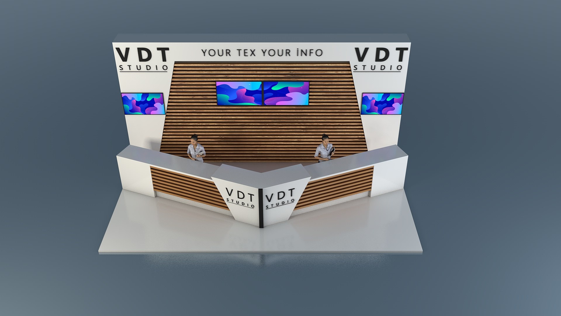 Welcome Desk 3D Model - TurboSquid 1675675