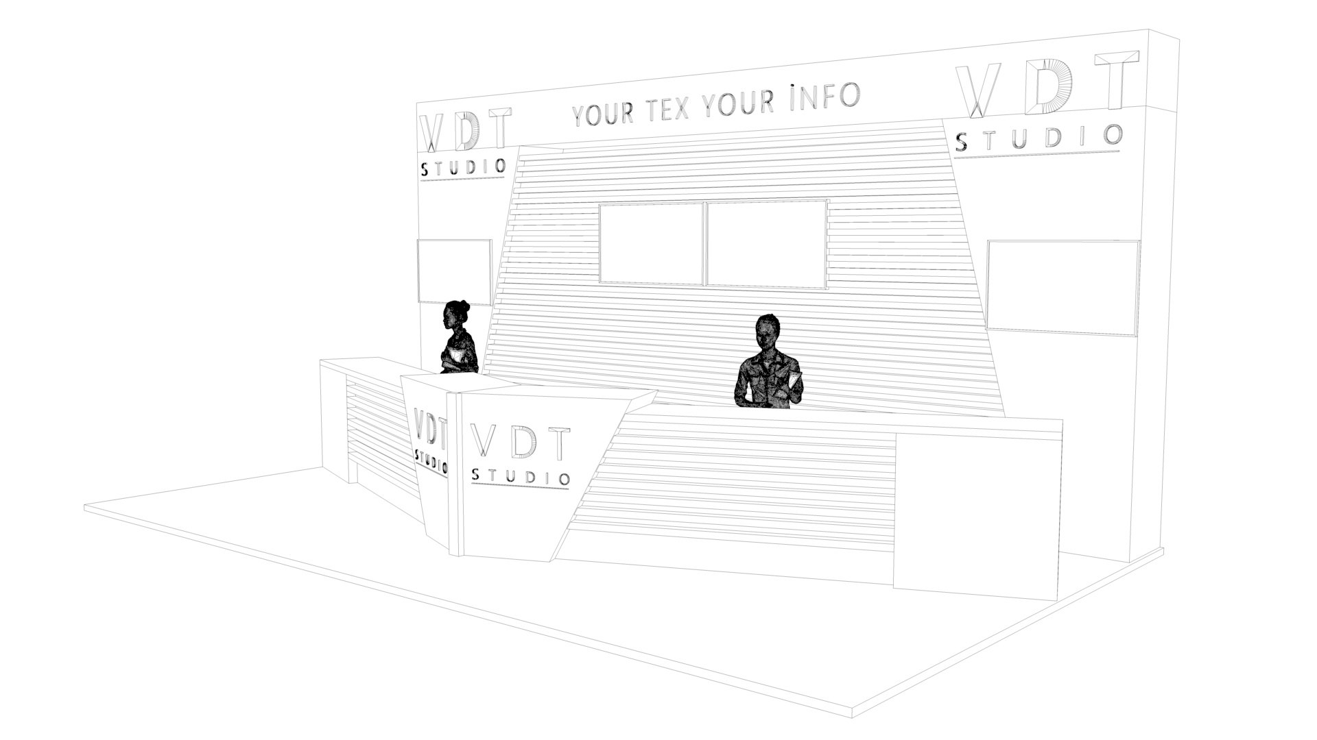 Welcome Desk 3D Model - TurboSquid 1675675