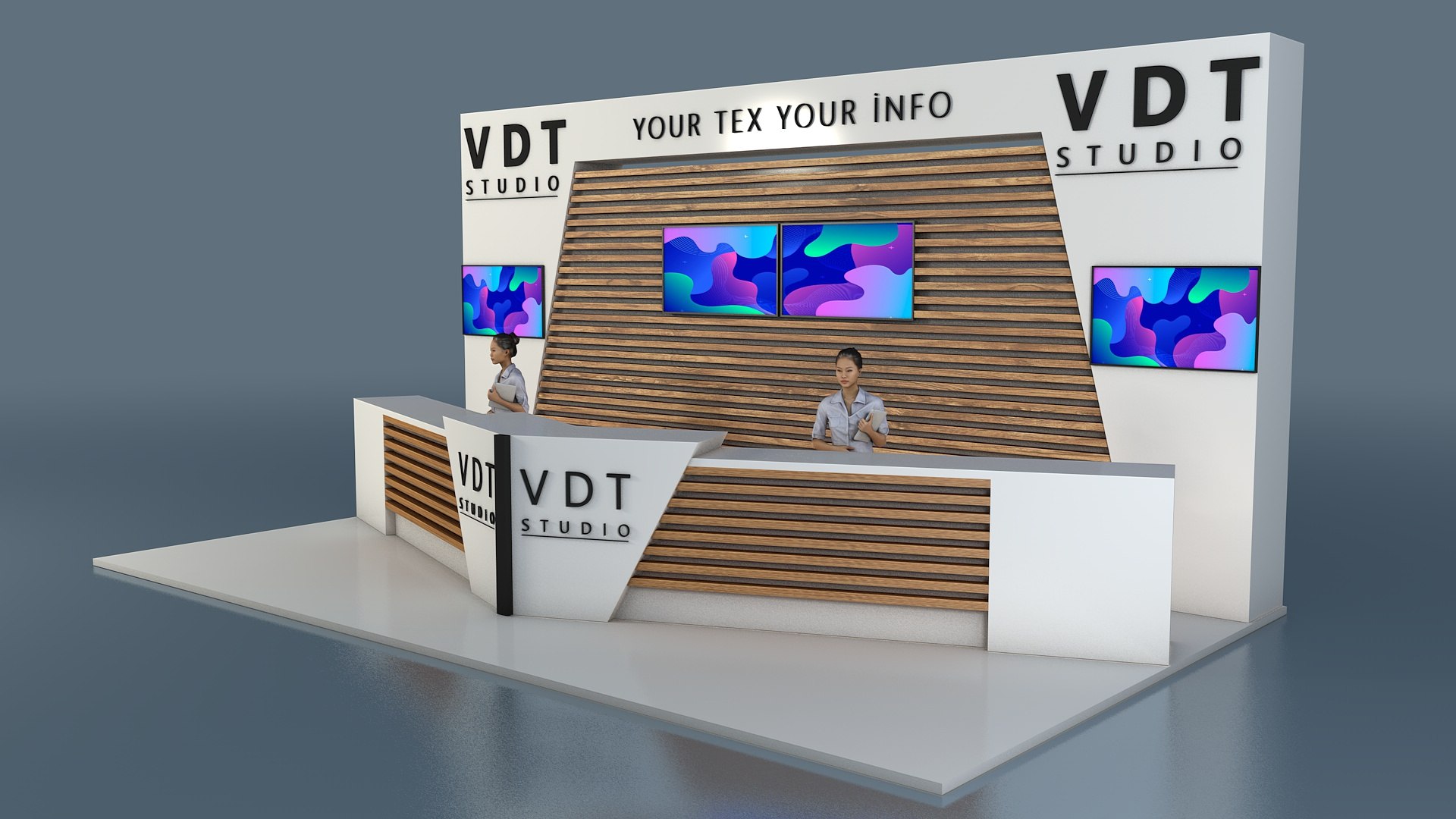 Welcome Desk 3D Model - TurboSquid 1675675