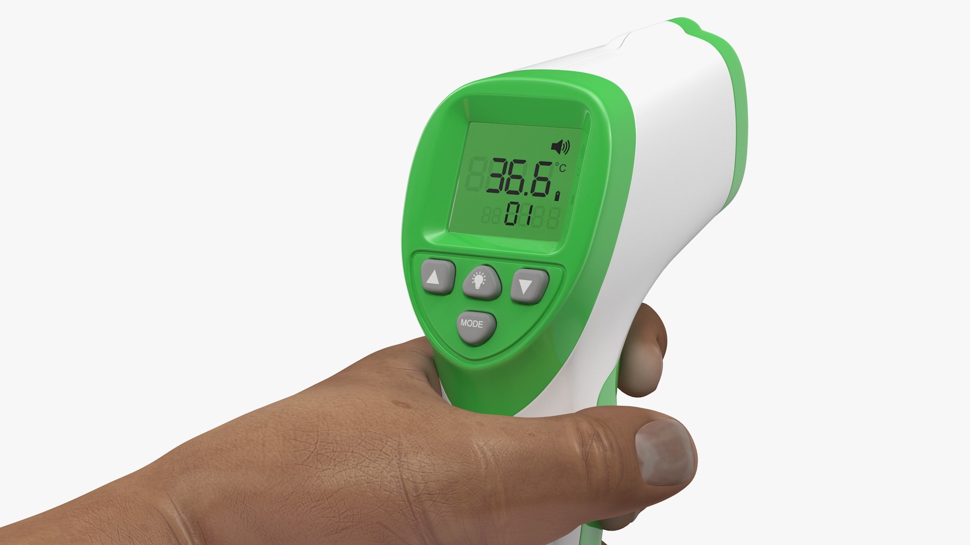 Infrared thermometer hand 3D - TurboSquid 1567858