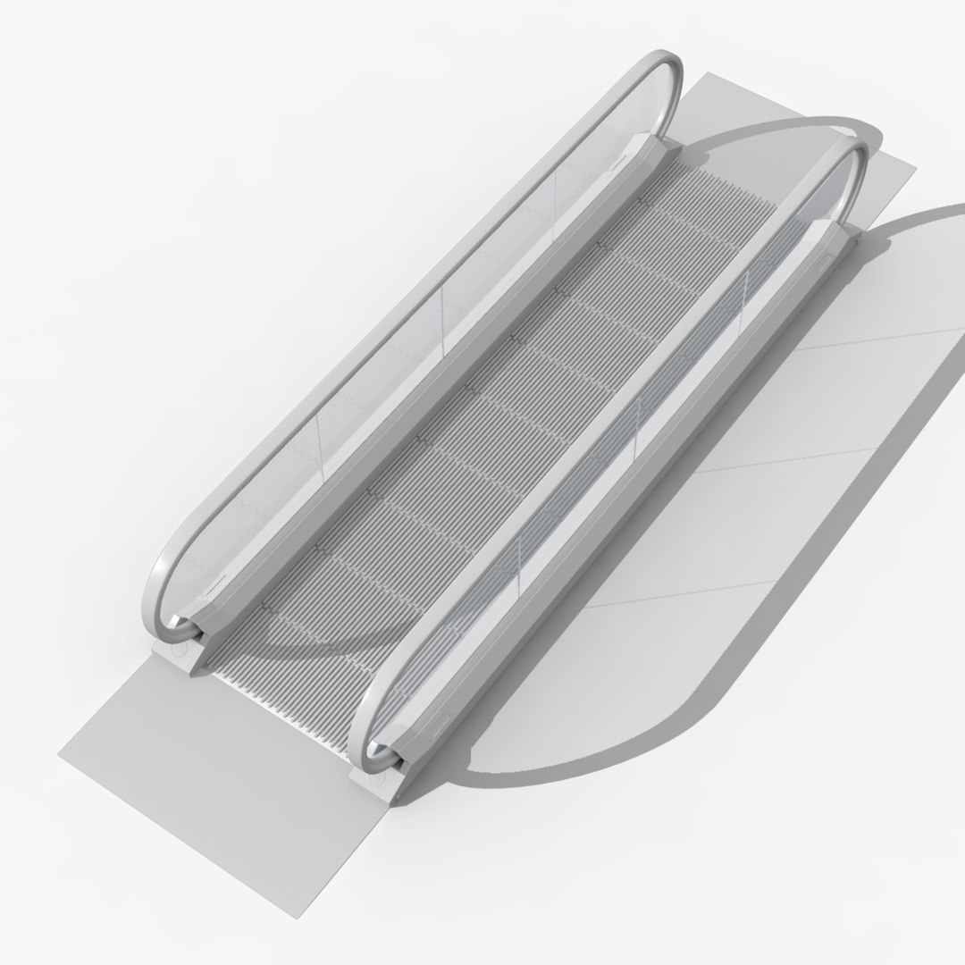 3d Airport Moving Walkway Model