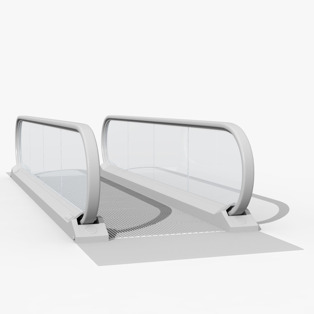 3d Airport Moving Walkway Model